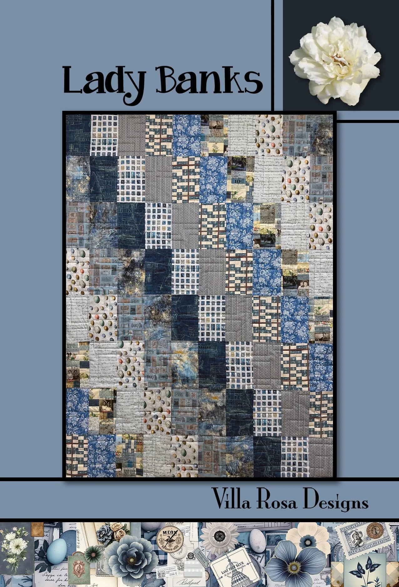 Lady Banks — Digital Quilt Pattern (PDF Download) ️ – Norton House Quilting