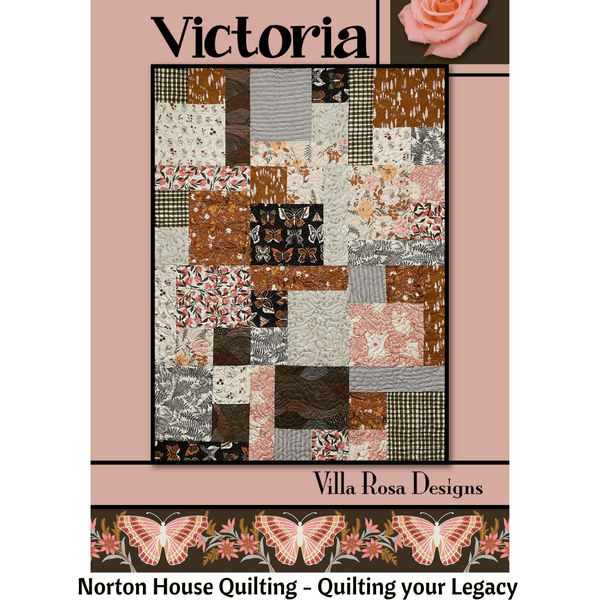 DIGITAL - Victoria - Quilt - Villa Rosa Designs - Norton House Quilting